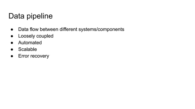 Building realtime data pipeline with Apache Kafka | PPT