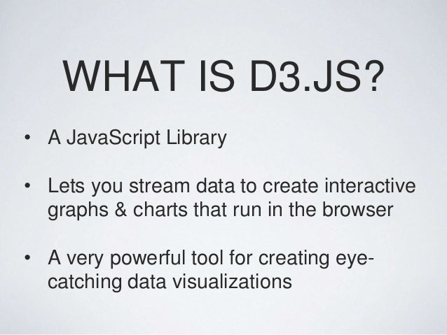 Streaming and Visualizing Data with D3.js