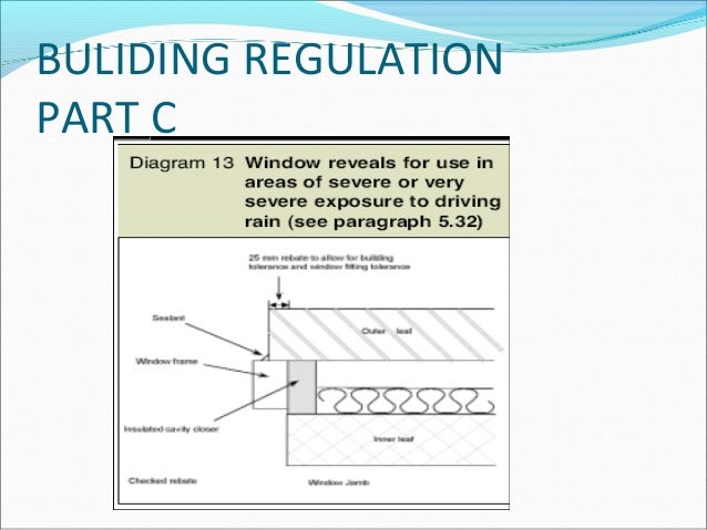 Building regulations part c