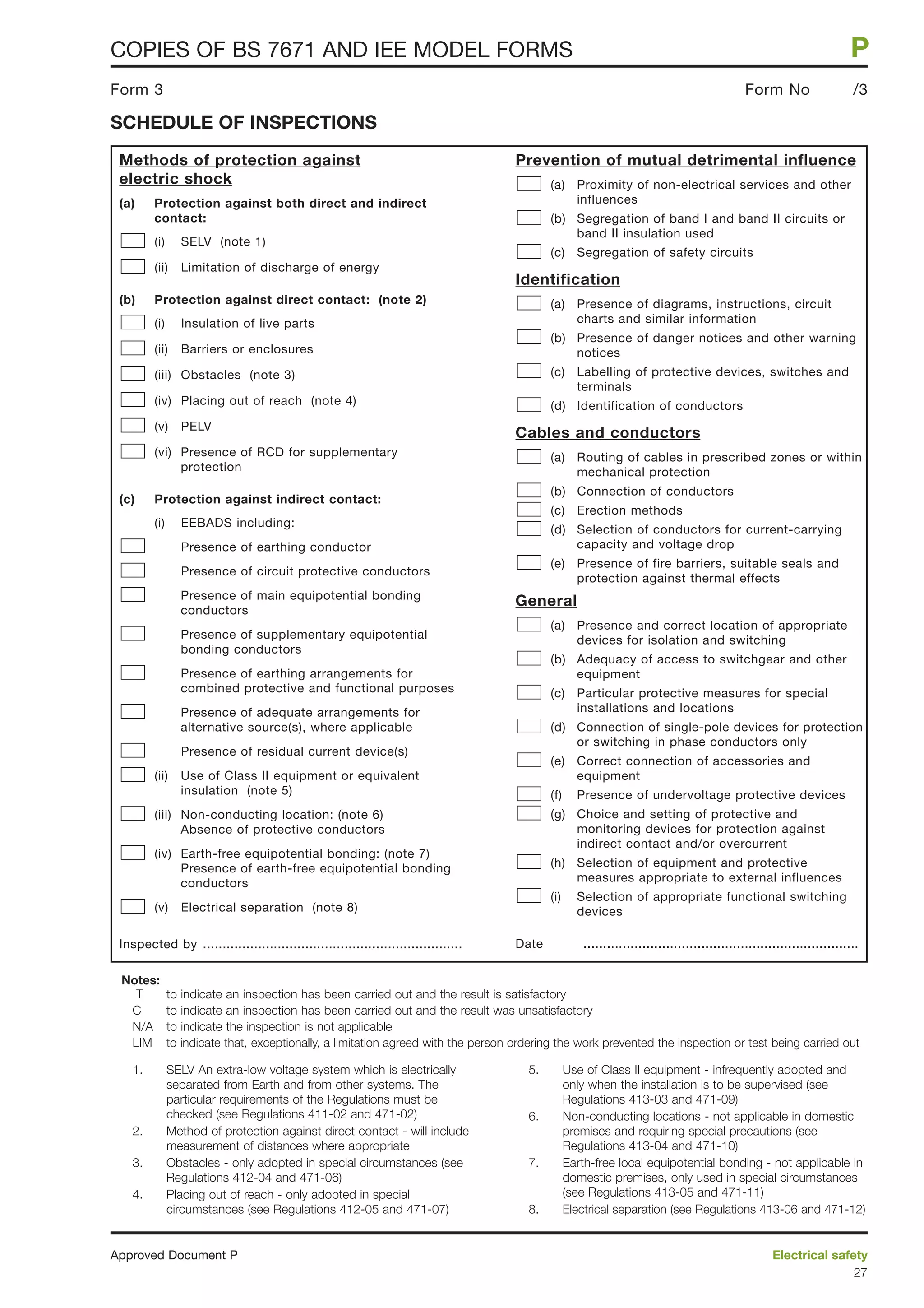 Building regulations electrical safety jan 2005 | PDF