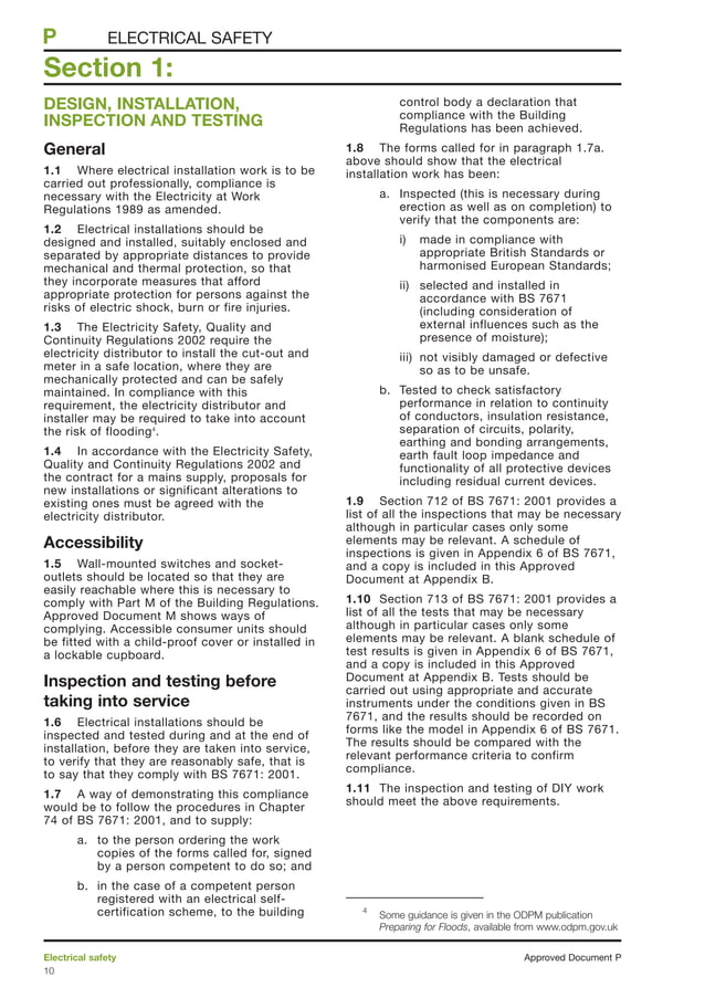 Building regulations electrical safety jan 2005 | PPT