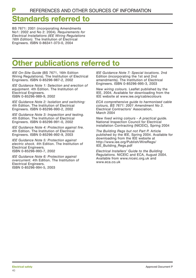 Building regulations electrical safety jan 2005 | PPT