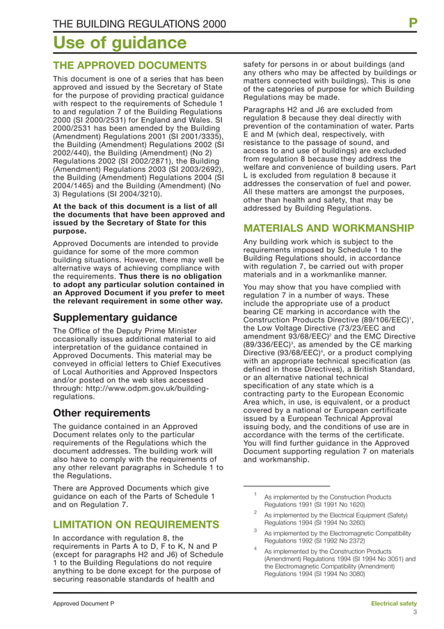 Building regulations electrical safety jan 2005 | PPT