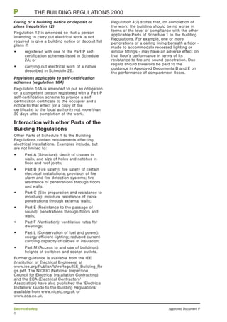 Building regulations electrical safety jan 2005 | PPT