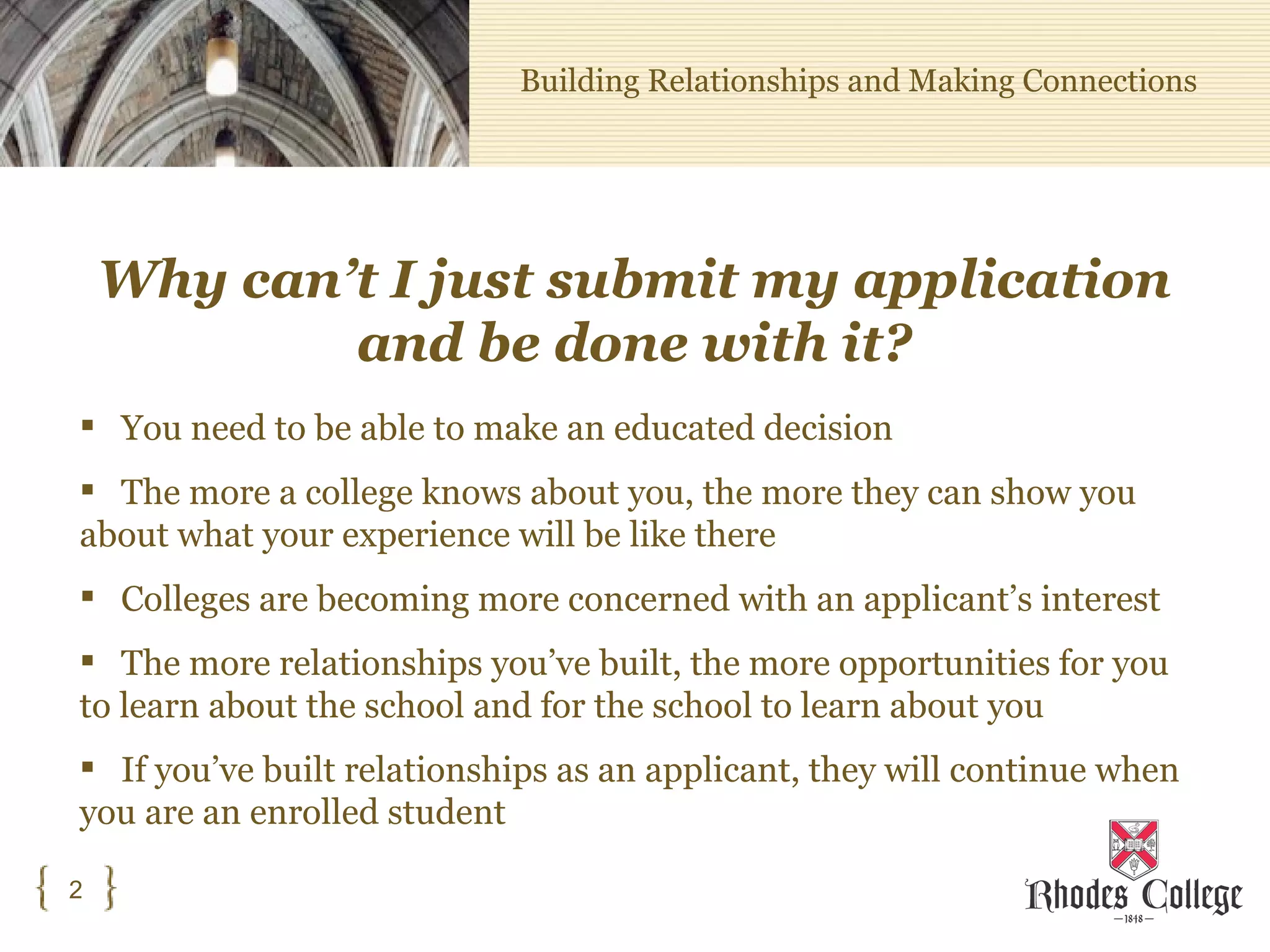 Building Relationships and Making Connections | PPT