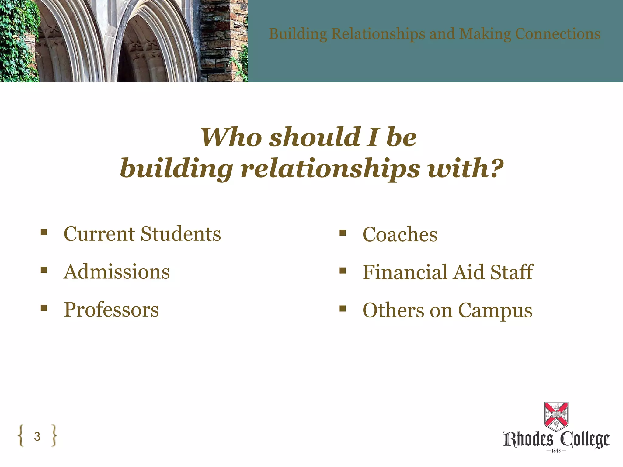 Building Relationships and Making Connections | PPT