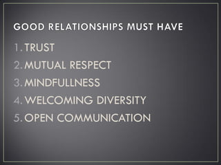 Building Relationships | PPT