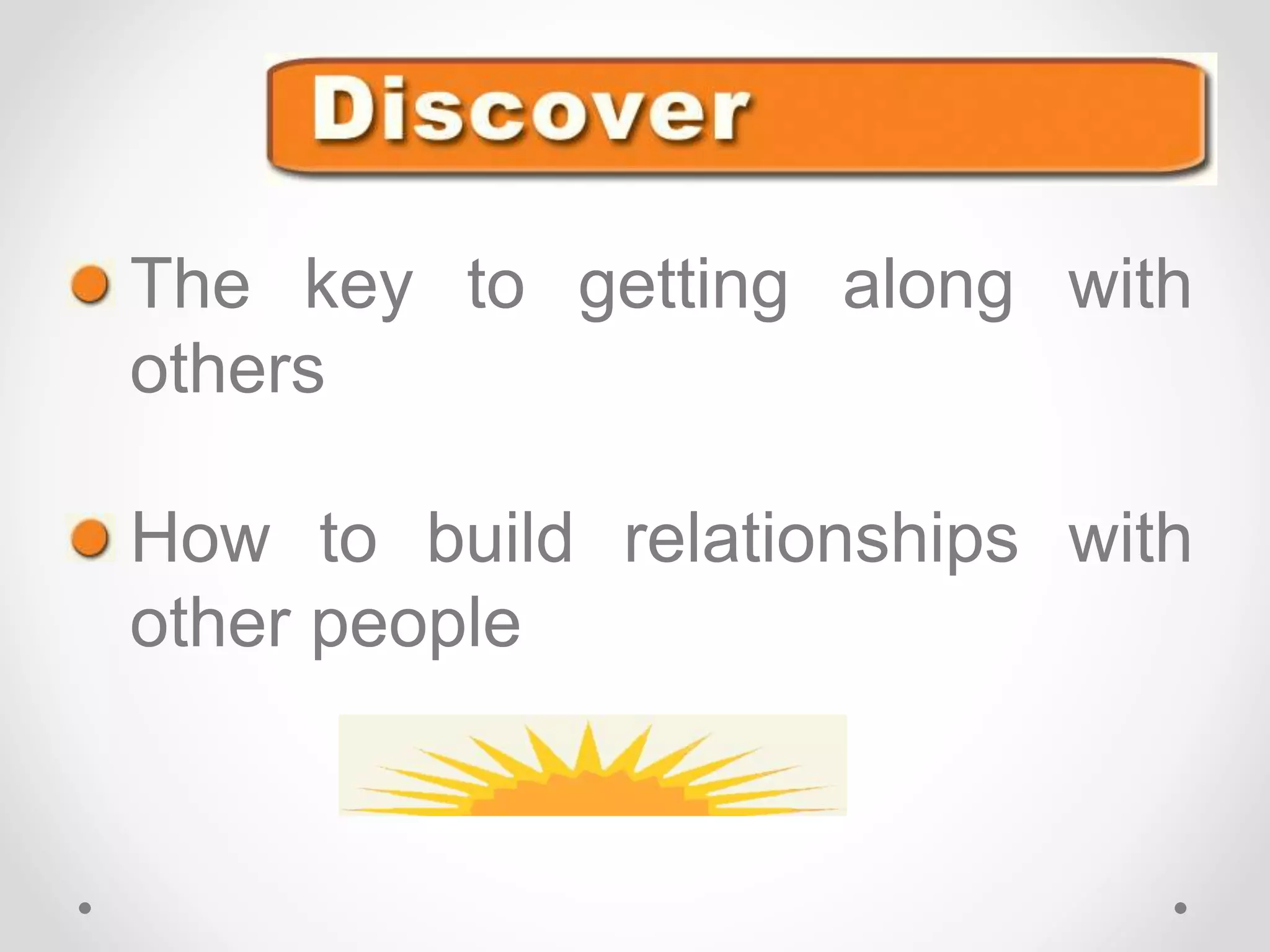 Building relationships | PPTX