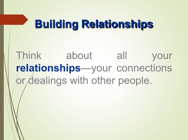 Building relationships.pptx | Dating | Family and Relationships