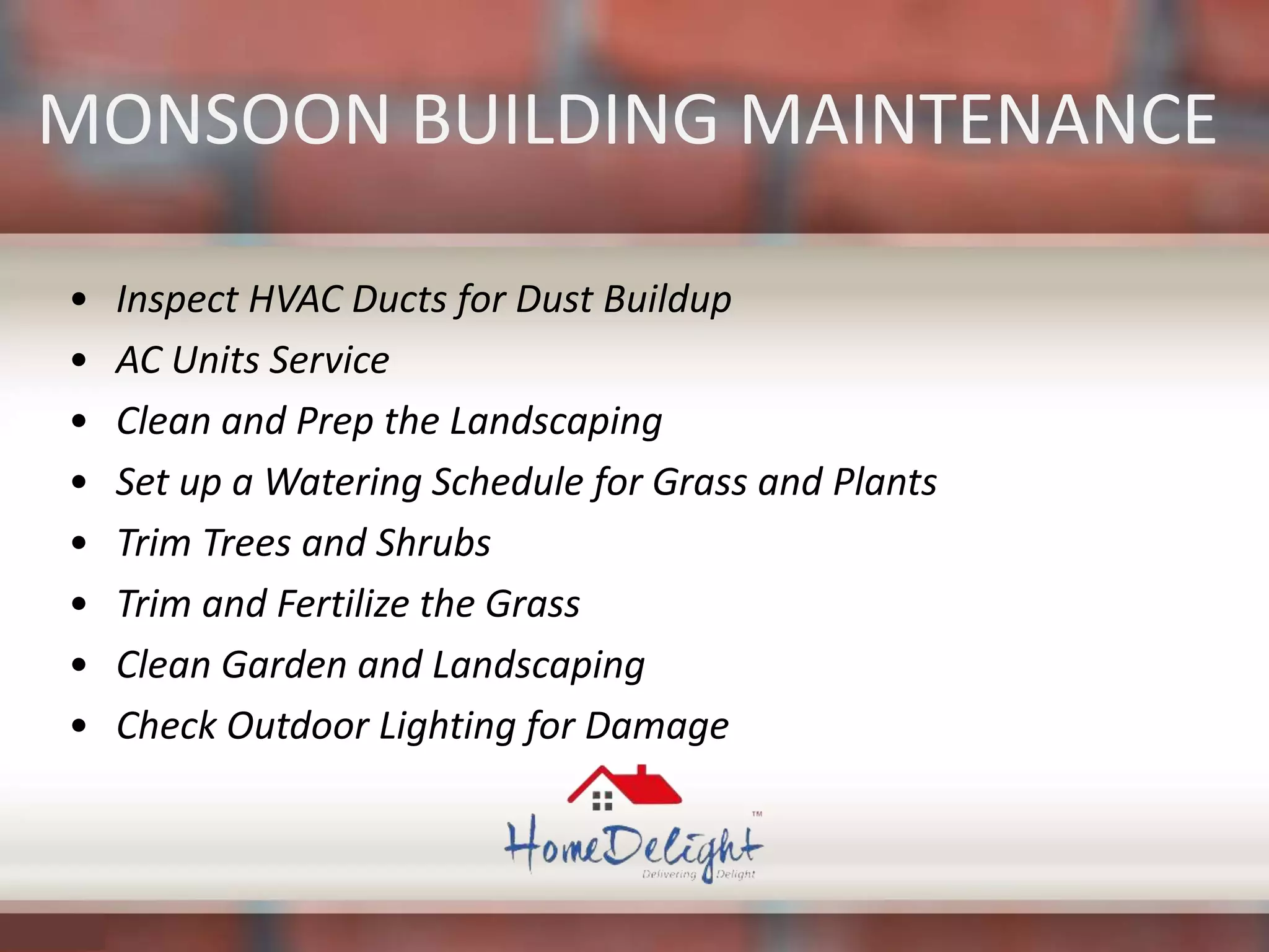 Building Repair and Maintenance Checklist.ppt