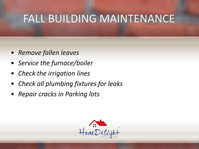 Building Repair and Maintenance Checklist.ppt