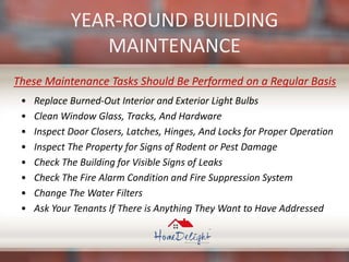 Building Repair and Maintenance Checklist.ppt