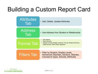 Building Report Cards and Transcripts in The Education Edge | PPT