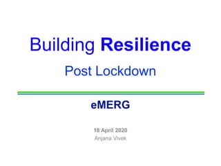 Building resilience post lockdown | PPTX | Business | Business and Finance