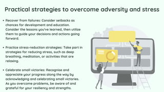 Building Resilience: Strategies for Overcoming Adversity and Stress | Solh Wellness | PDF