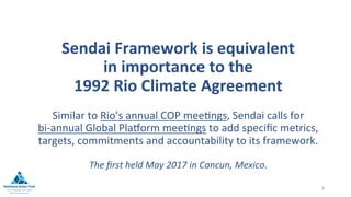 Building resilience with the sendai framework (Aris Papadopoulos) | PPT