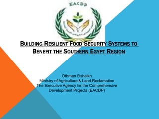 Building resilient food security project | PPTX