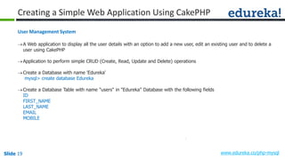 Building Restful Web App Rapidly in CakePHP | PPT