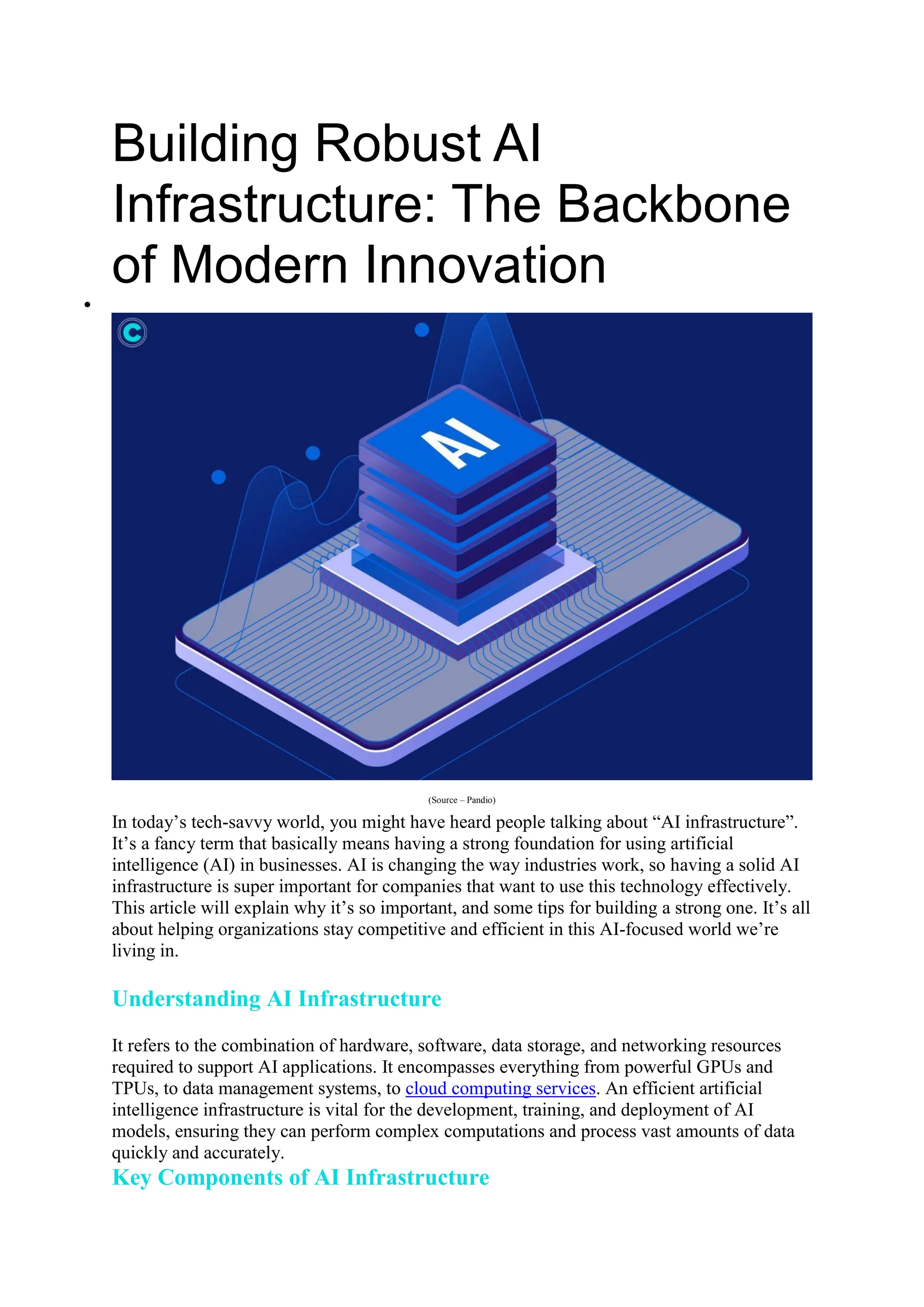 AI Infrastructure: The Backbone of Modern Innovation | CyberPro Magazine | PDF