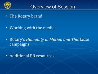 Building Brand and Public Image for Your Rotary Club | PPS
