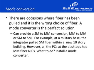Building rugged and reliable networks with fiber | PPT