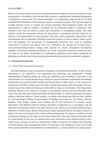 A Production Model for Construction: A Theoretical Framework | PDF