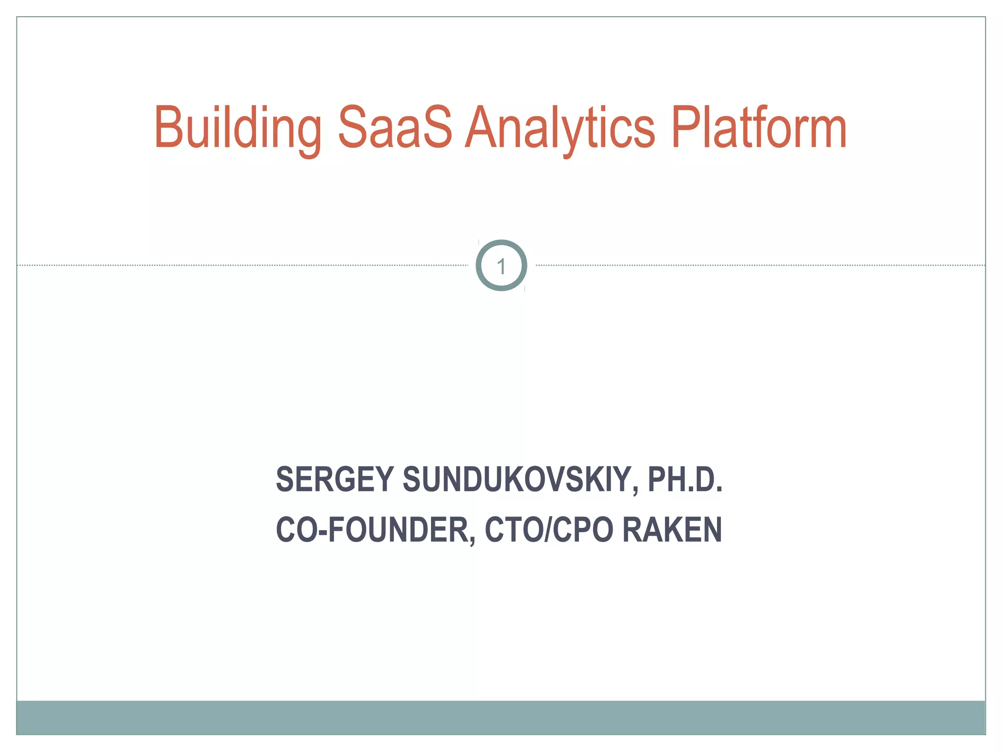 Building SaaS Analytics Platform | PPT