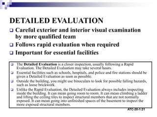 BUILDING SAFETY EVALUATION ATC 20.ppt