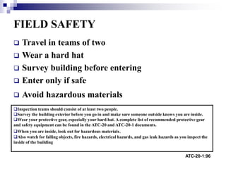 BUILDING SAFETY EVALUATION ATC 20.ppt