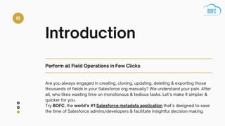 Building Salesforce Fields Manually? Perform all Field Operations in Few Clicks | PDF ...