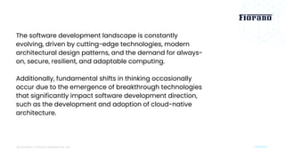 Building Scalable and Resilient Cloud-Native Apps - Fiorano | PPT
