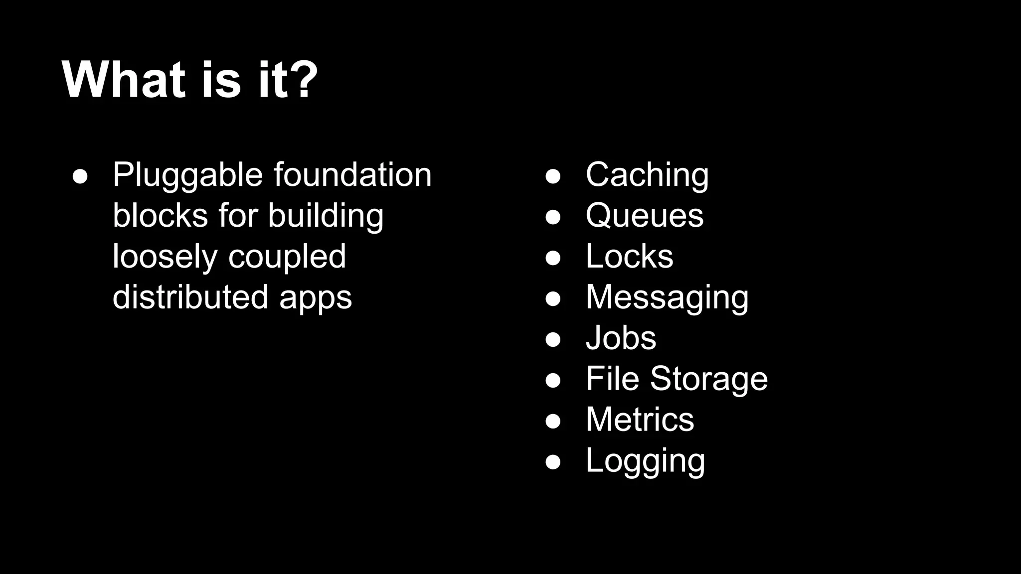 Building scalable applications with foundatio | PPT