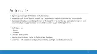 Building Scalable Applications with Microsoft Azure | PPTX