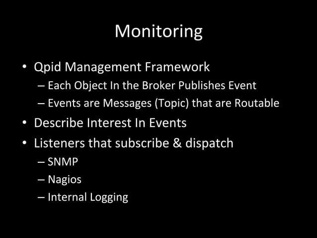 Building scalable flexible messaging systems using qpid | PPT
