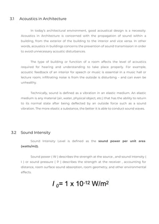 Building science 2 report "Case study" on Acoustic Design. | PDF