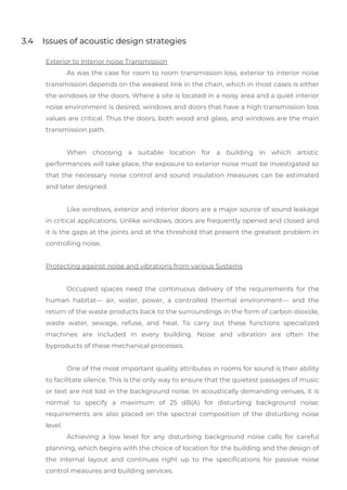 Building science 2 report "Case study" on Acoustic Design. | PDF