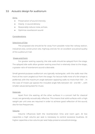 Building science 2 report "Case study" on Acoustic Design. | PDF