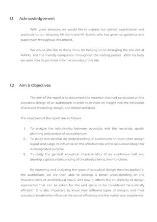 Building science 2 report "Case study" on Acoustic Design. | PDF