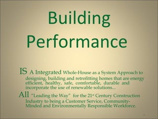 Building Science Academy | PPT