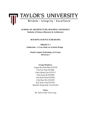 Building Science ll Project 1 Report | PDF