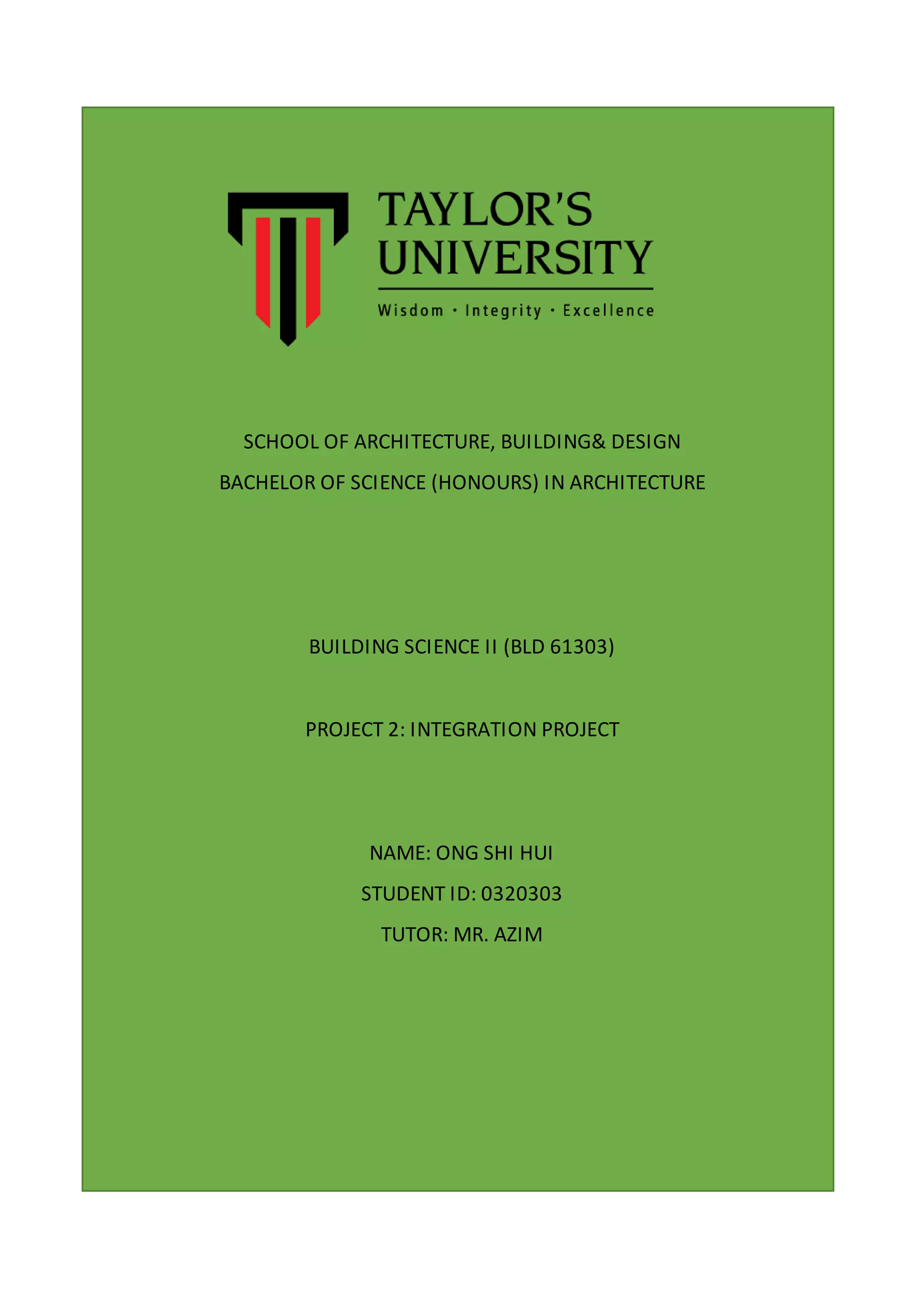 Building Science II Project 2: Report | DOCX