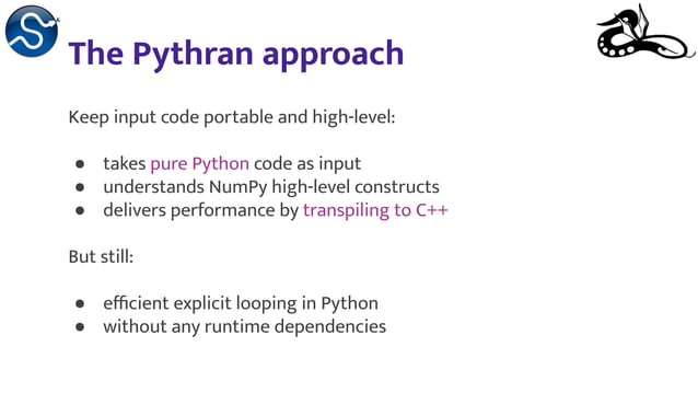 Building Scipy Kernels With Pythran Ppt