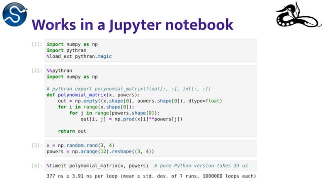 Building Scipy Kernels With Pythran Ppt 