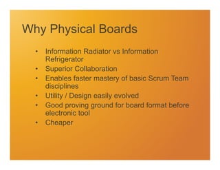 How To Build Scrum Task Boards that Radiate Information | PDF