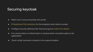 Building secure applications with keycloak | PPTX