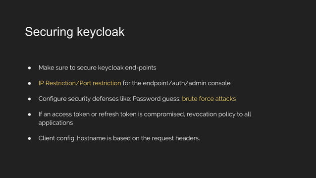 Building secure applications with keycloak | PPTX
