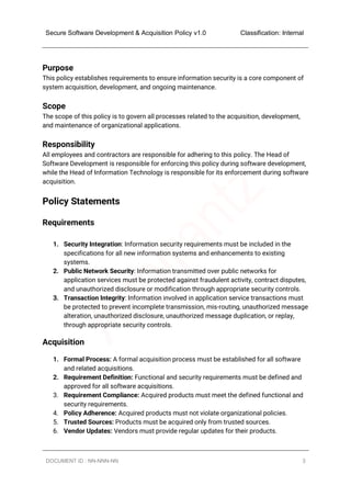 Building secure software starts with a solid policy. | PDF