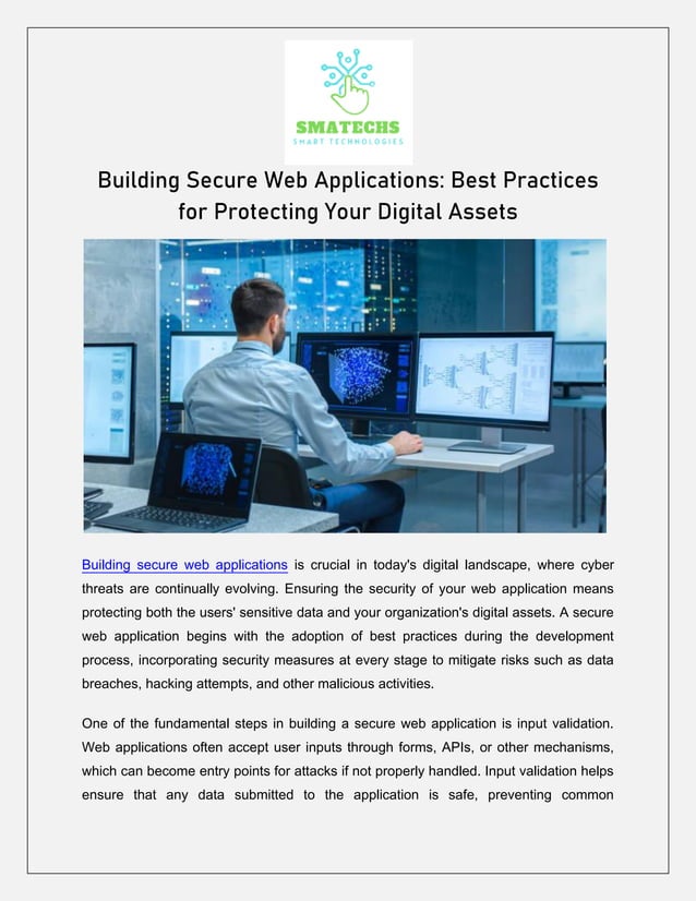 Building Secure Web Applications: Best Practices for Protecting Your Digital Assets | PDF