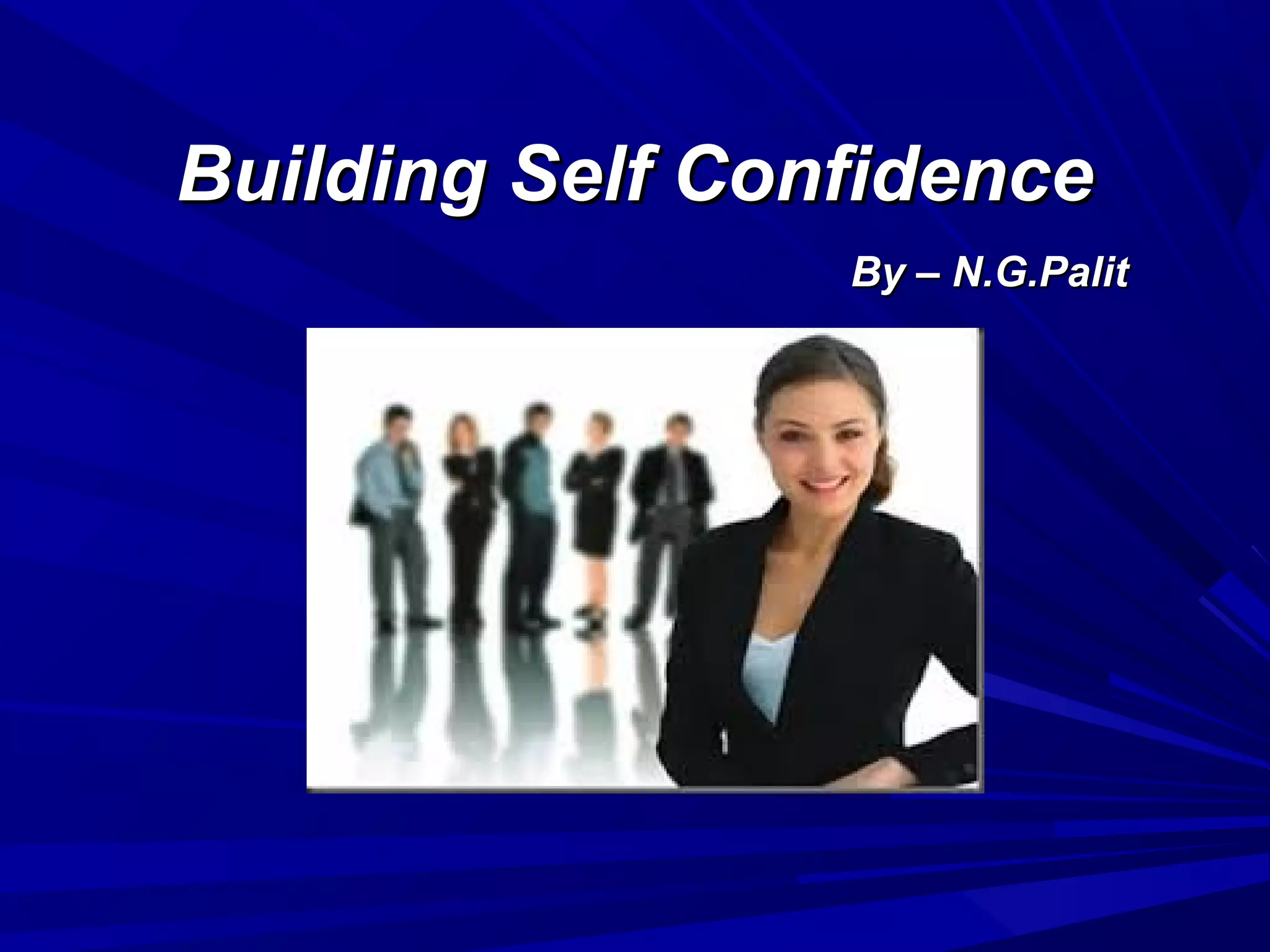 Building self confidence | PPT