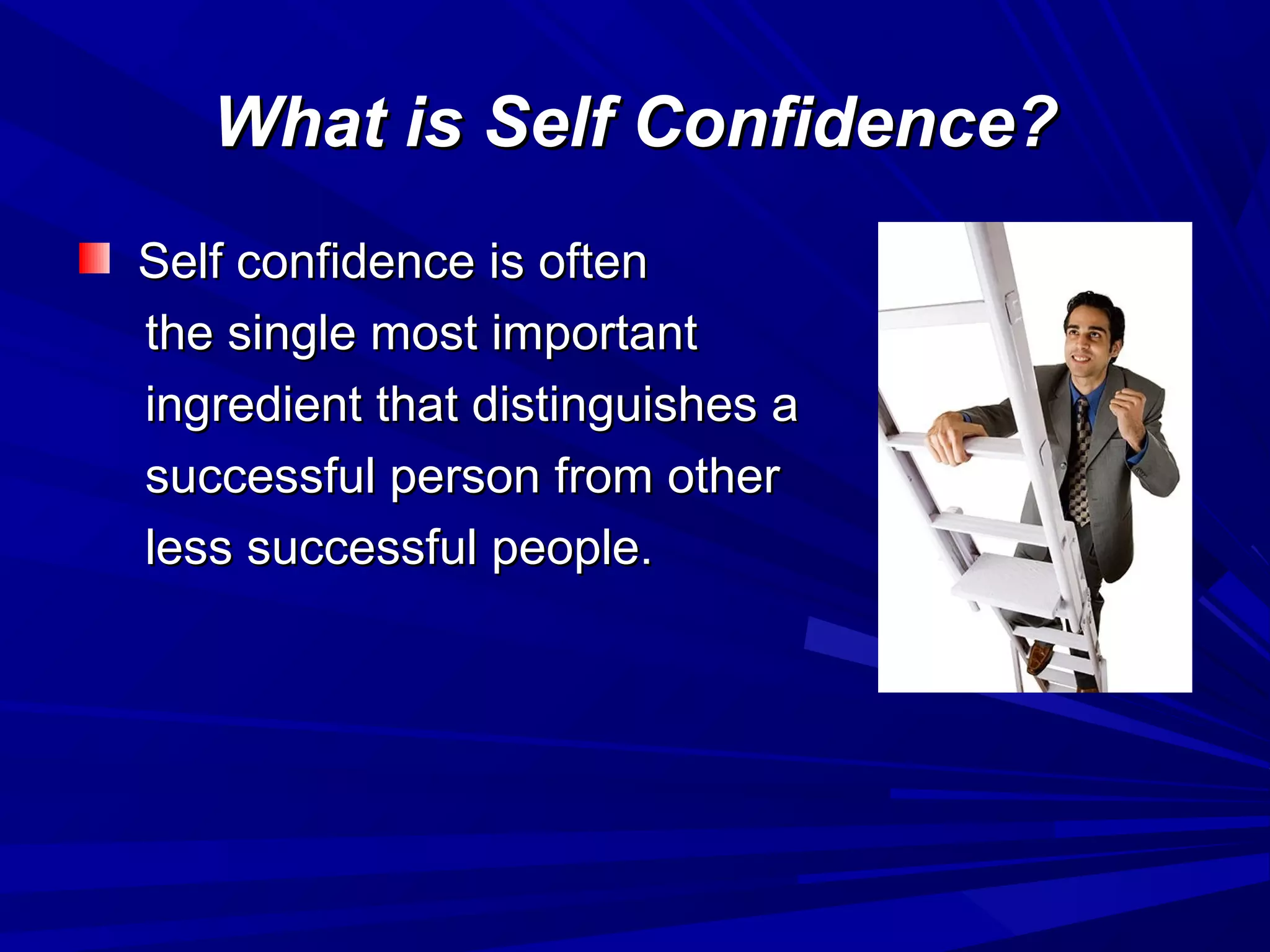 Building self confidence | PPT